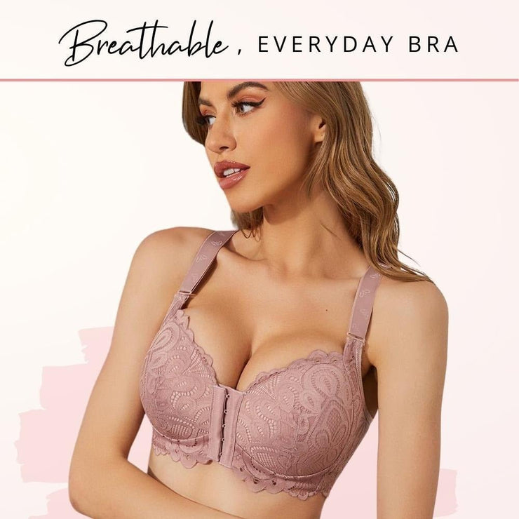 Magic Front Closure Push Up Thin Cup Wireless Lace, High Quality Material And Most Alluring Bra ...